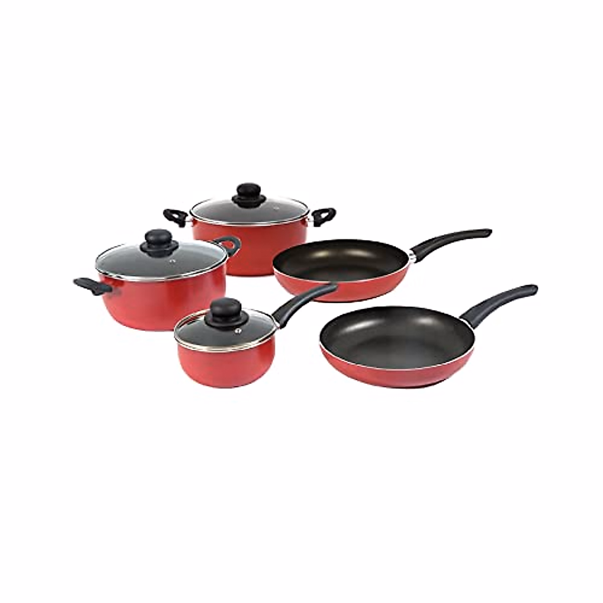RAVELLI Italia Linea 10 Non Stick Cookware Set, 8 pcs