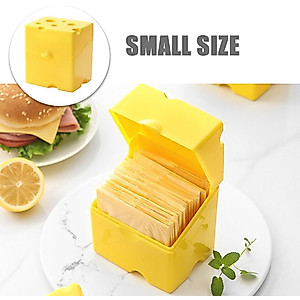 IbErsacs Sliced Cheese Storage Container Plastic Butter Block Cheese Slice Storage Box with Flip Lid Cheese Slice Holder Sliced Cheese Saver Keeper for Refrigerator Food