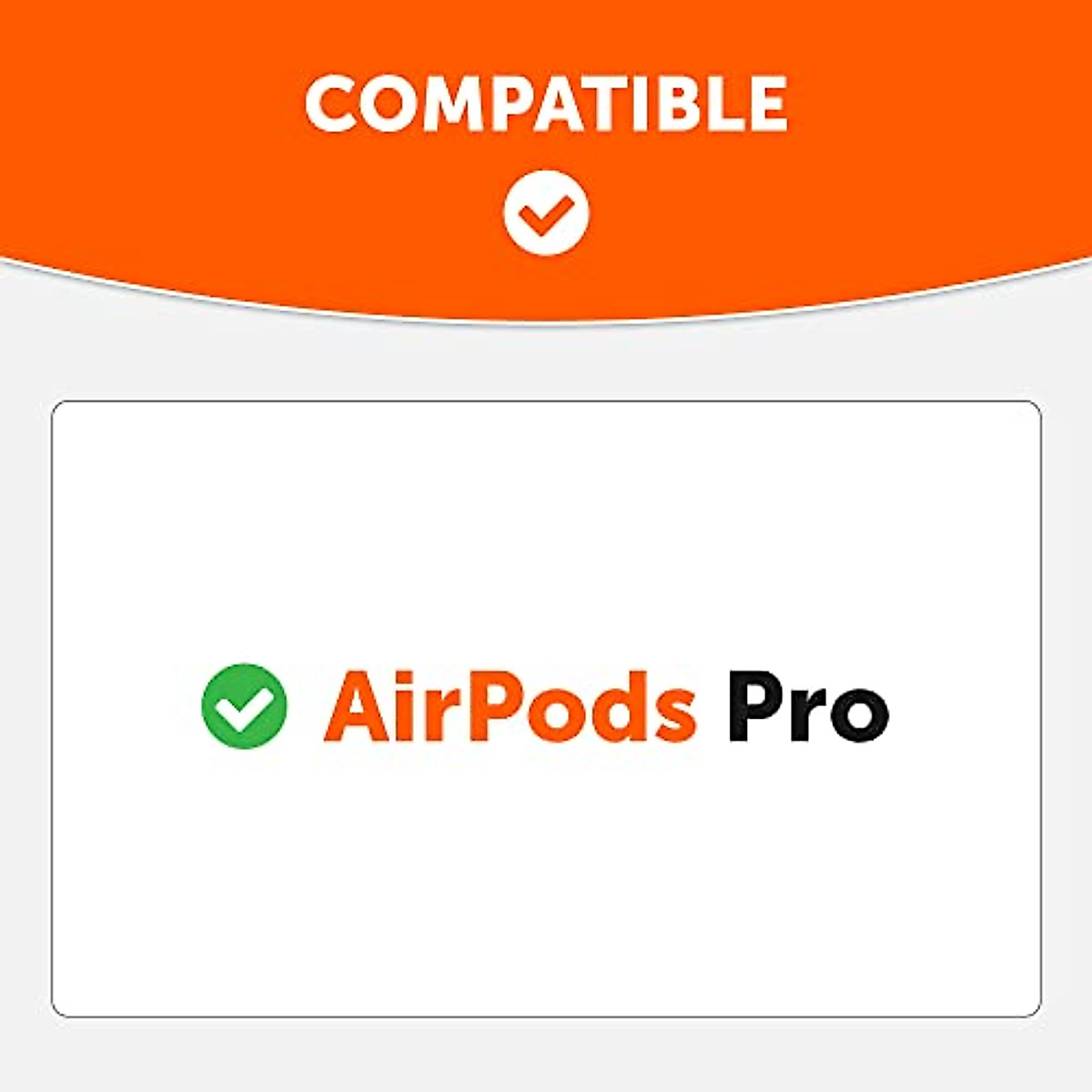 WC HookZ Combo Pack - Upgraded Over-Ear Hooks for AirPods Pro - 2 Pairs of Large & Small Size Included in Package Made by Wicked Cushions | Winter White & Mixed Marble