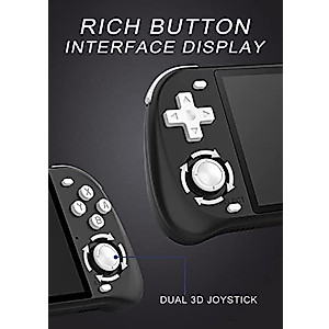 Powkiddy RGB10 MAX 2 Handheld Game Console, 5-Inch IPS Screen, 30000+ Retro Games, 4200mAh Battery, RK3326 Chip, Two-Player Online Games