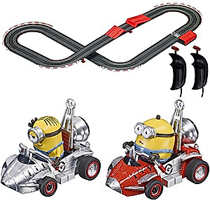 Carrera GO!!! Battery Operated 1:43 Scale Slot Car Racing Set - Minions Kart Racing