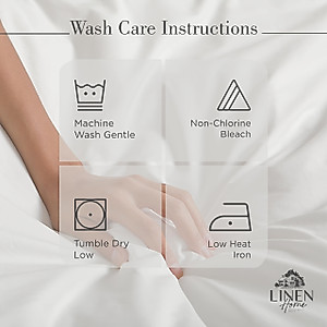 100% Cotton Percale Sheets Full Size, White, Deep Pocket, 4 Pieces Sheet Set - 1 Flat, 1 Deep Pocket Fitted Sheet and 2 Pillowcases, Crisp Cool and Strong Bed Linen