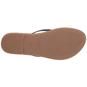 Amazon Essentials Women's Thong Sandal, Black, 7