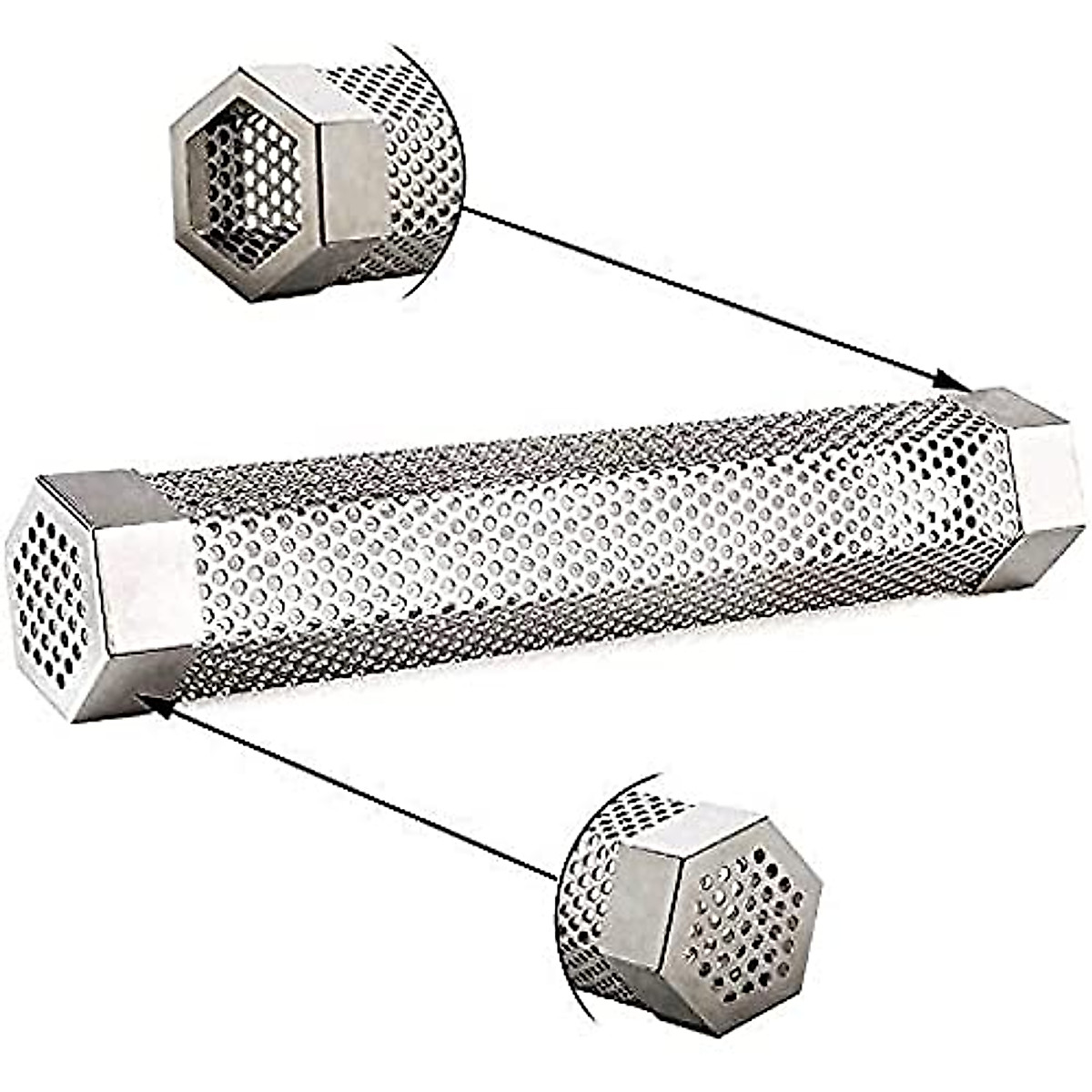 Fuoequl Pellet Smoker Tube 12" PerforatedBBQ Smoke Generator to Add Smoke Flavo