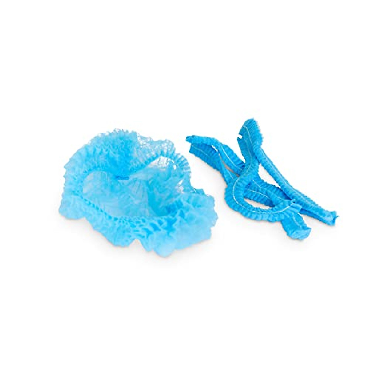Disposable Bouffant Caps | 24 Inch | Blue | 100 Pack | Head Covers | Hair Nets
