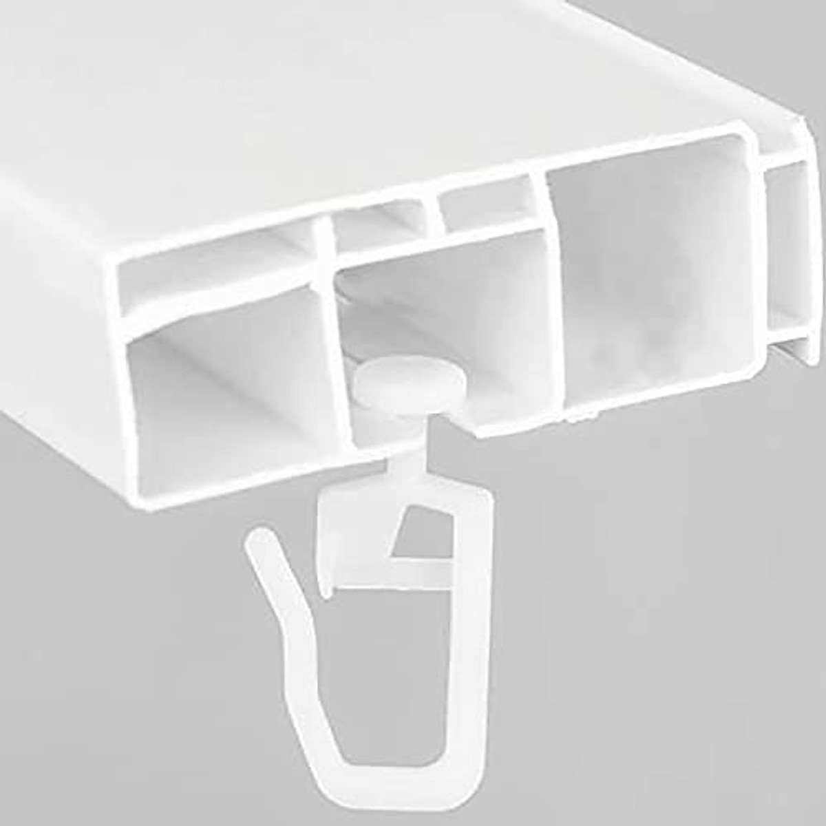 ZZLZX Curtain Track Glider Roller Hook 50PCS Curtain Gliders with 8.3 MM Head Folding Glider Curtain Rail Track Glider Hooks for Room Divider Ceiling Track