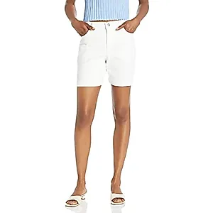 Gloria Vanderbilt Women's Amanda Basic Jean Short, Vintage White, 14 Regular