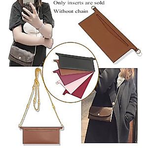 Lckaey purse insert Bag accessories kit- for Wallet Sarah bag, handbag inner bag organizer, 3015- brown