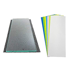 Taytool 279182 Single Sheet 5/16 x 5 x 12 Dead Flat Float Plate Glass with 7 Sheets 3M (TM) Lapping Microfinishing Film for Scary Sharp Sharpening System