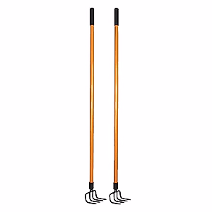 Garden Cultivator (2 Pack)– Sturdy Hand Tiller/Cultivator – Heavy Duty Blade for Digging, Loosening Soil and Weeding – Equipped with Rubber Grip Handle for a Strong Hold – Rust Resistant