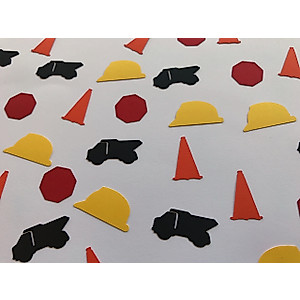 Construction Confetti - Construction Party Decor - Boy Birthday Party Decor - Construction Theme Party - Dump Truck Party - Construction Party - 200 pieces