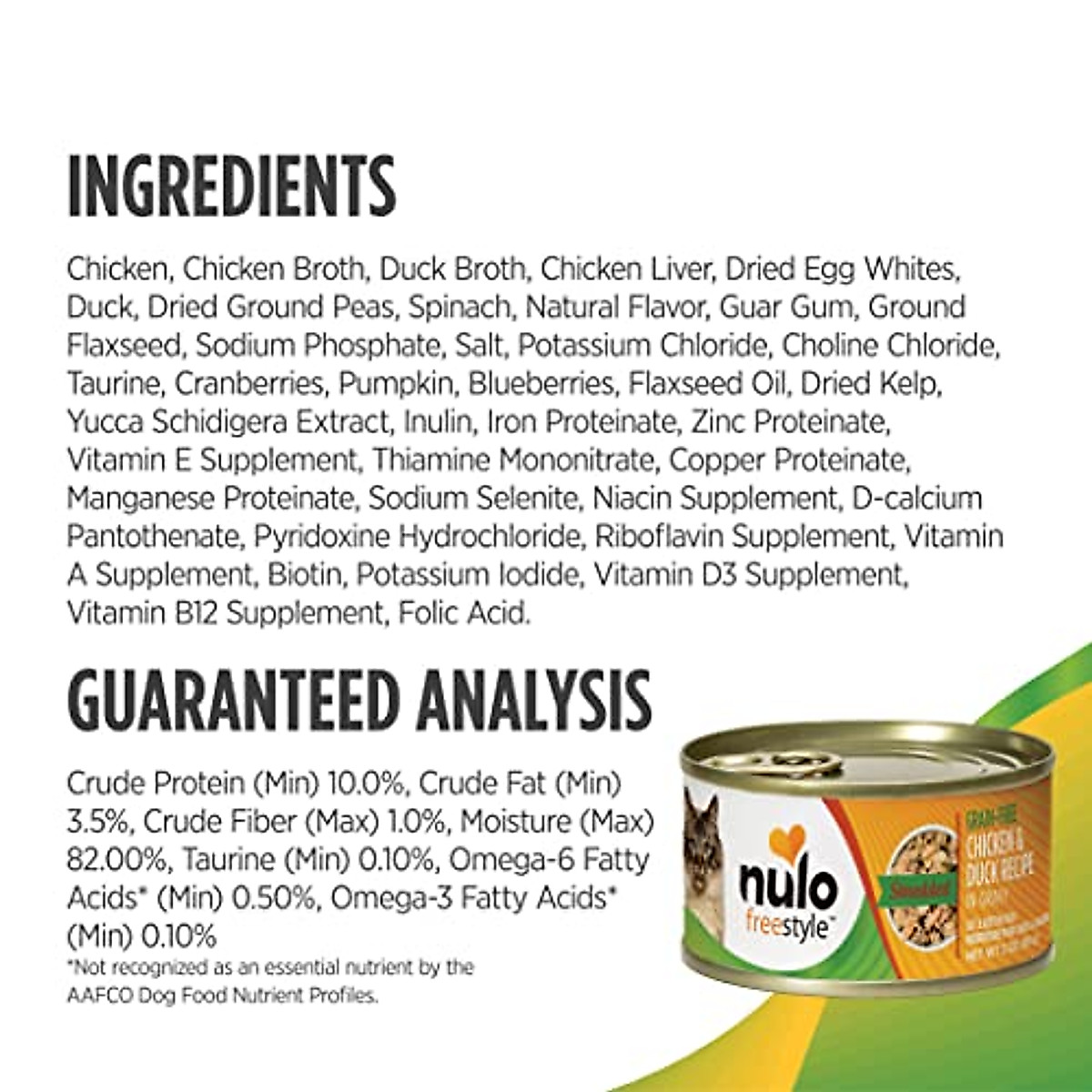 Nulo Freestyle Variety Flavors Shredded Wet Canned Cat Food, 3 Ounce (Pack of 12)