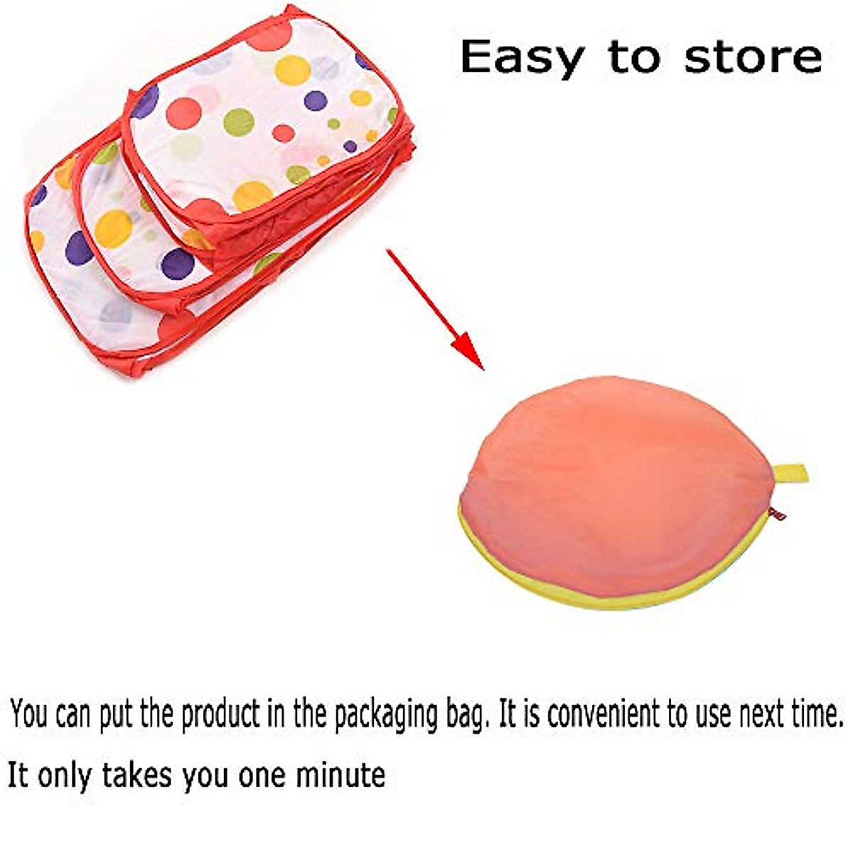 Tfwadmx Small Animals Cage Tent Hamster Foldable Exercise Playpen, Indoor/Outdoor Open Portable Fence with Seesaw for Rat Guinea Pig Rabbits Hamsters Chinchillas Gerbil Hedgehog