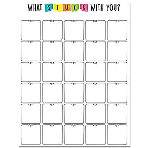 Creative Teaching Press Core Decor What Stuck with You? Charts with a Purpose (10190)