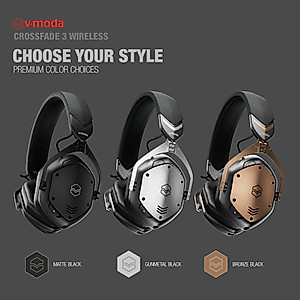 V-MODA Crossfade 3 Wireless, Bronze Black