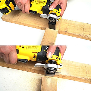 DTRUCTIEW Oscillating Saw Blades, Quick Release Multi Tool Blades Kits Universal Oscillating Tool Blades Compatible with Dewalt, Ryobi, Makita, Bosch, Craftsman (100 Pieces)