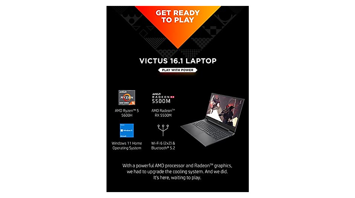 HP Victus 16 Gaming Laptop - Powerful AMD Ryzen & Radeon Graphics