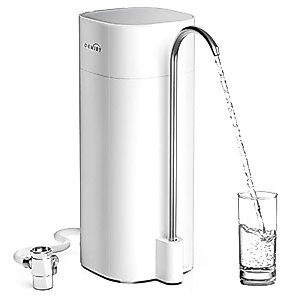 OEMIRY Countertop Water Filtration System, NSF/ANSI 42&372 Certified, 8000 Gallons Alkaline Water Filter, Reduces 99.99% Lead, Chlorine, Heavy Metals, Bad Taste & Odor (1 Filter Included)
