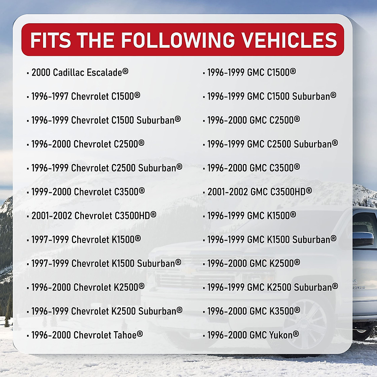 AC Heater Climate Control Module for Chevy, Cadillac, GMC Escalade, C1500, C2500, C3500, K1500, K2500 Suburban, C3500HD, Tahoe Control Panel - 16231175, 16238895, 16240115, 15-72548, 599-007, 9378815