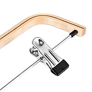 RoyalHanger Wood Hangers 10-Pack, Pants Hangers Skirt Hangers Wooden Hangers with 2 Adjustable Clips, Natural Finish