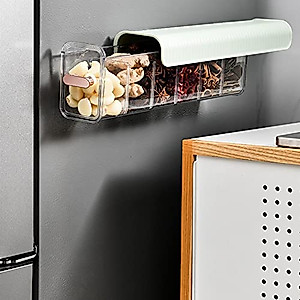 MOTHAF Multi-Functional Storage Box, 6 Cell Wall Mounted Transparent Storage Box, Underwear Socks Panties Drawer, Cabinet Storage Organizer, Hanging Storage Organizer