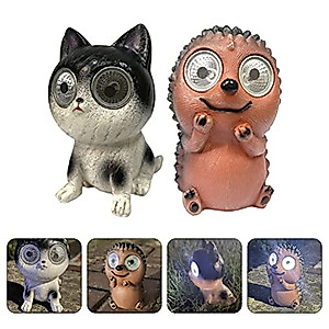 balacoo LED Yard Light 2Pcs Solar Energy Simulation Animal Decors Lamp Outdoor Solar Lighting Led Solar Lights