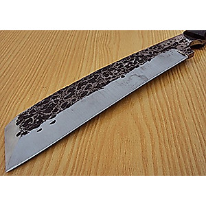 Poshland REG-Q-540- Custom Handmade Hi Carbon Steel(1095) Full Tang 13.3" Inches Nakiri Knife.