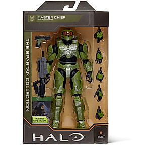 HALO 6.5” Spartan Collection – Master Chief Highly Articulated, Poseable with Weapon Accessories - Scaled to Play & Display