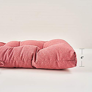 BLISSWALK Outdoor Chair Cushion, Tufted Outdoor Cushion Seat and Back,All Weather Patio Furniture Cushion,40"x20"