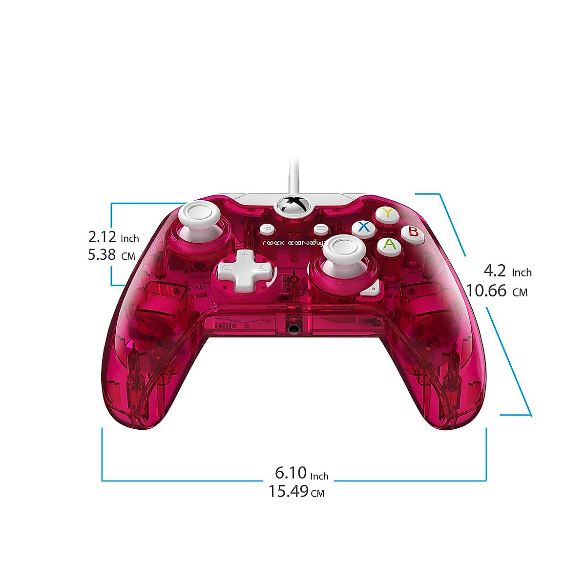 PDP Rock Candy Wired Controller for Xbox One - Cranblast, 048-142-NA-MA - Xbox One