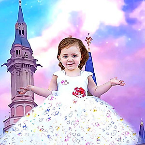 Yuanchuan Cartoon Glitter Tulle Rolls 6 inch x 10 Yards (30 feet) for Table Runner Chair Sash Bow Pet Tutu Skirt Sewing Crafting Fabric Christmas Wedding Unicorn Halloween Party Gift Ribbon (Black)