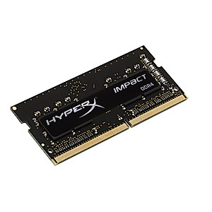 HyperX HX424S14IB2K2/16 Impact Black 16GB Kit of 2 (2x8GB) 2400MHz DDR4 Non-ECC CL14 260-pin Unbuffered SODIMM Internal Memory Black