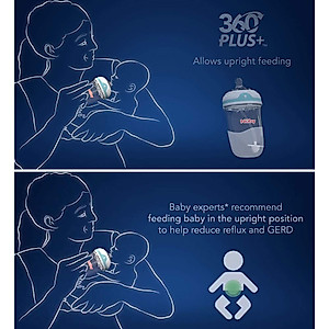 Nuby Comfort 360 Silicone Bottle, 8 Ounce