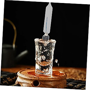 Hoement 3pcs Alcohol Meter Hydrometer Alcohol Tester for Alcohol Measuring Tools Thermometer Home Alcohol Test Alcohol Percentage Tester Wine Meter Wine Testing Meter Glass