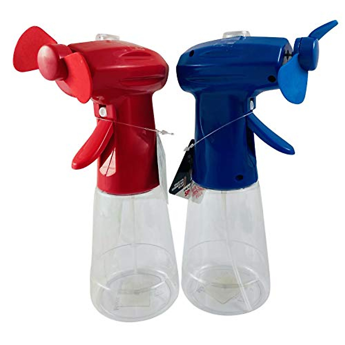 Westmon Works Misting Spray Bottle Fan Personal Cooling Mist Portable Handheld Humidifier Powered Fans with Mist, Set of 2