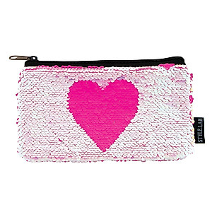 Style.Lab by Fashion Angels Magic Sequin Reveal Pouch - Pink Heart