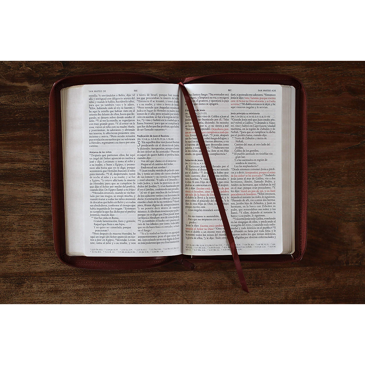 Biblia Reina Valera 1960 letra grande. Símil piel canela, cremallera, tamaño manual / Spanish Bible RVR 1960. Handy Size, Large Print, Leathersoft, Brown Zip