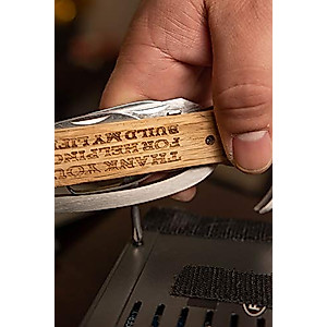 Heat Changing Cup and Multi Tool Hammer Gift for Men - Birthday Gifts for Dad - Men Stocking Stuffers Ideas for the World's Best Dad - 6" Multifunctional with Screwdriver, Plier, Wire Cutter/Stripper,