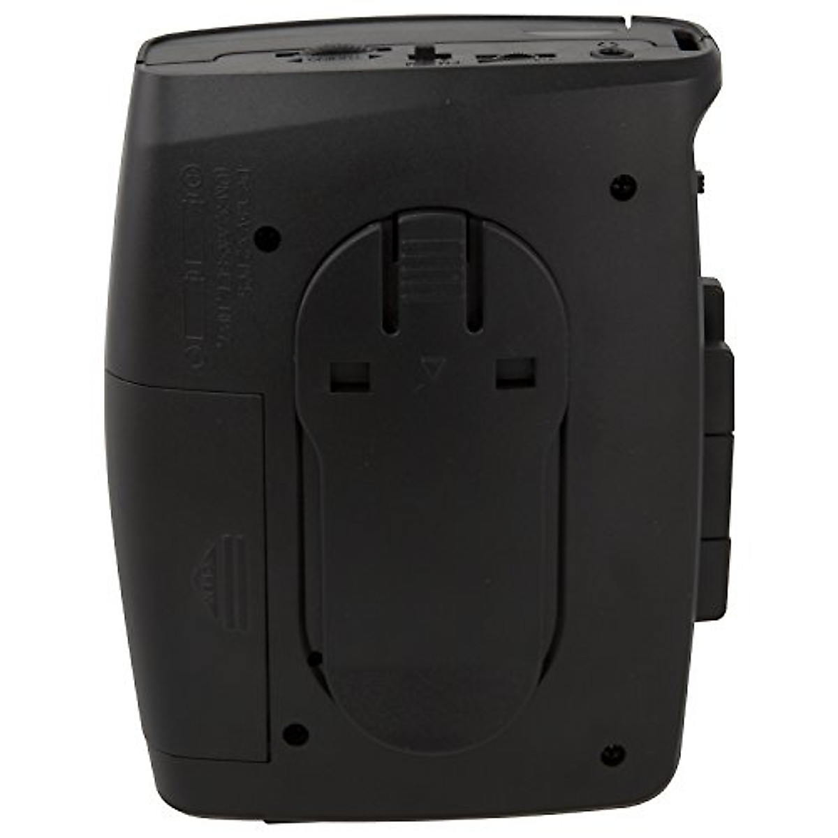 GPX Portable Cassette Player, 3.54 x 1.57 x 4.72 Inches, Requires 2 AA Batteries - Not Included, Red/Black (CAS337B) Black/Red