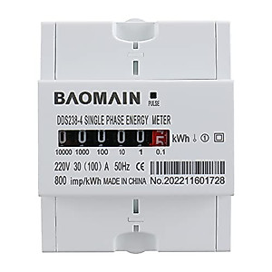 Baomain DDS238-4 (30-100) Single Phase DIN-Rail Kilowatt Hour kwh Meter 220V 100A