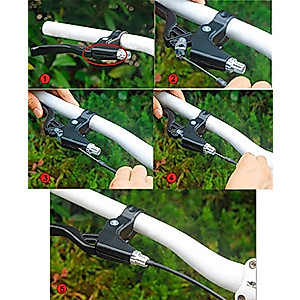 BicycleStore Bicycle 1 Pair Universal Full Aluminum Alloy Brake Handle Mountain Road Bike Brake Lever 2.2cm Diameter…