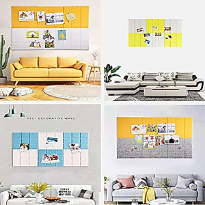 Creative Jiugongge Felt Wall Stickers Pack of 4, Cork Board Bulletin Board, Kindergarten Background Photo Wall, Message Board