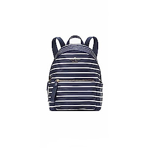 Kate Spade Chelsea Nylon Medium Backpack (Black stripe)