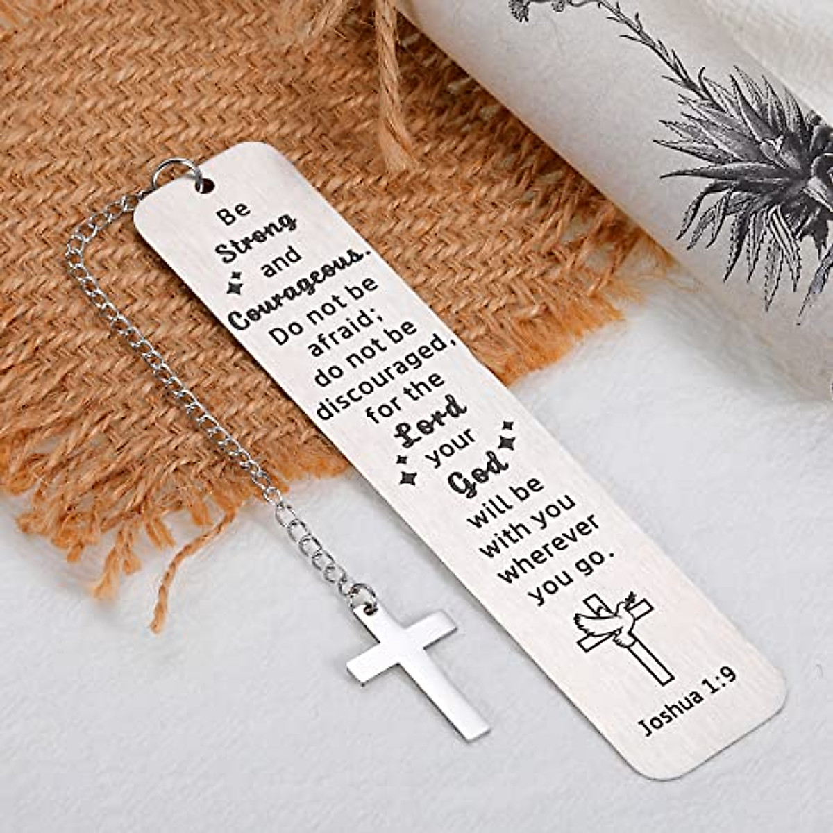 Christian Religious Gifts for Women Men, Bible Verse Inspirational Bookmark for Book Lover, Easter Day Birthday Graduation Gift for Kid Teen Boy Girl, Church Bulk Baptism Gift for Him Her Son Daughter