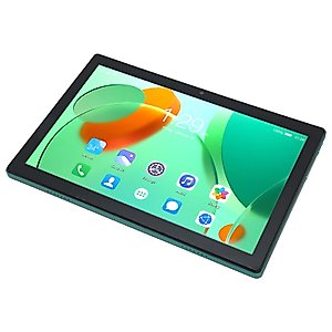 aqxreight Tablet PC, 10.1 Inch Octa Core CPU Green Office Tablet for Study (US Plug)