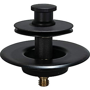 AB&A 60115 Tub Drain Trim Kit with Push eN Lift Stopper, Classic High-Capacity Overflow Plate, and Press-in Strainer Cover, Venetian Bronze