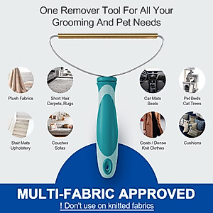 Dog Cat Hair Remover for Deep Cleaning, Lint Cleaner Pro, Pet Fur Removal Tool, Portable Carpet Scraper Rake, Fuzz Hairball Shaver Brush for Carpet, Car Mat, Couch, Pet Bed, Furniture, Rug