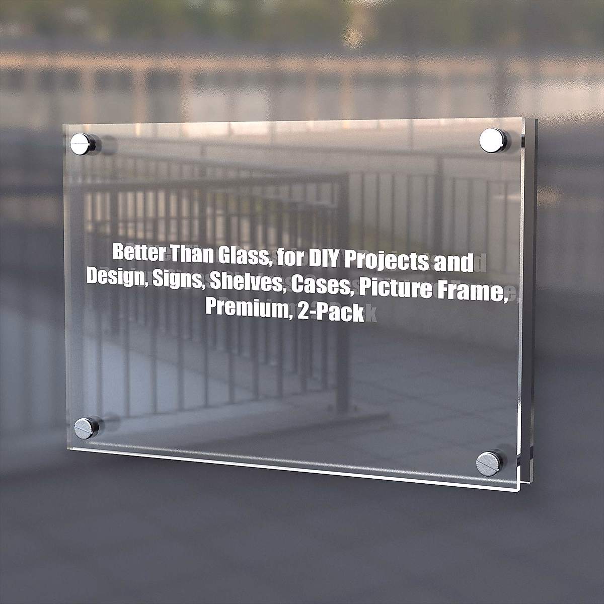 Performore Clear Plexiglass Acrylic Sheet 12x12 Inches, 6mm (1/4 inch Thickness) Unbreakable and Lightweight Substitute for Glasses, Great Use for Sneeze Guard, Shield, Greenhouse, Poster Frames