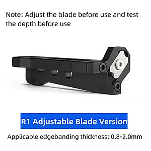 Funnytek Edge Banding Trimmer - Chamfer Plane Edge Banding, Handle Edge Trimmer Manual Planer Woodworking Blade Edge Corner Planer Quick Edge Chamfer Burr Scraper Tool for Deburring Sealing (R1)
