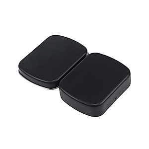 Antrader Metal Rectangular Empty Hinged Tins,10-Pack Home Storage Containers Organizer Mini Box with Hinged Lid,2.28 x 1.77 x 0.59 inch,Black